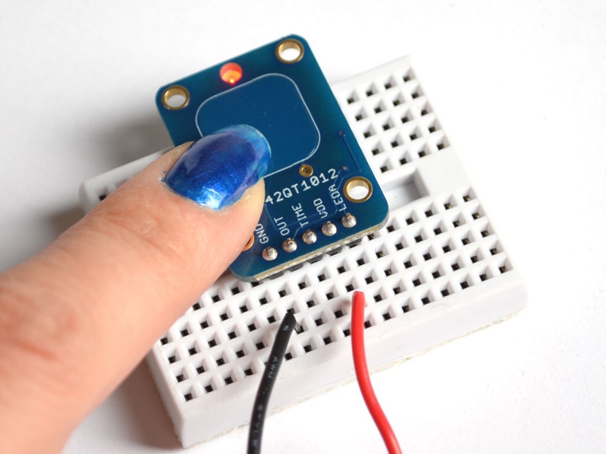 Standalone Toggle Capacitive Touch Sensor Breakout - AT42QT1012 ...