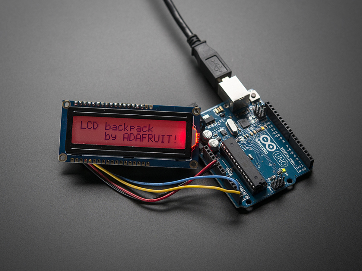 Adafruit i2c / SPI character LCD backpack - Melopero Electronics