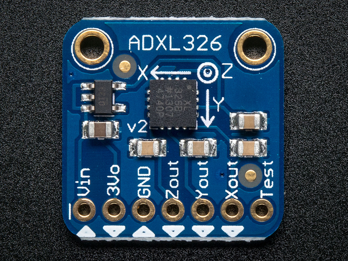 ADXL326 - 5V ready triple-axis accelerometer ( -16g analog out ...
