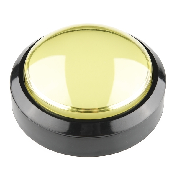 Big Dome Pushbutton - Yellow - Melopero Electronics