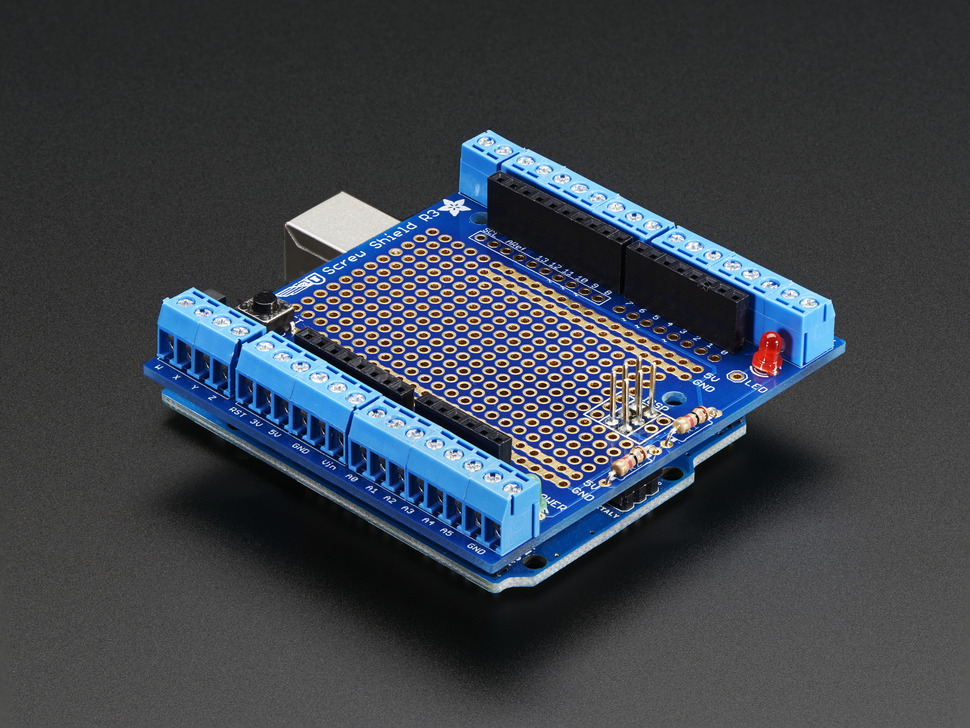 Proto Screwshield Wingshield R3 Kit For Arduino Melopero Electronics