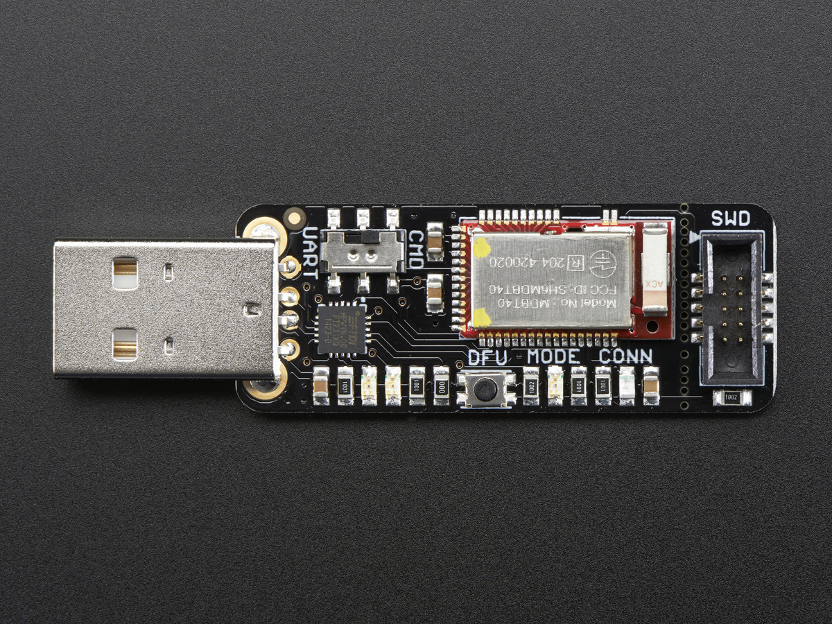 Bluefruit LE Friend - Bluetooth Low Energy (BLE 4.0) - nRF51822 - v2.0 - Melopero Electronics