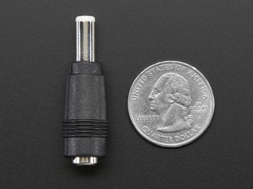 2.1mm to 2.5mm DC Barrel Plug Adapter - Melopero Electronics