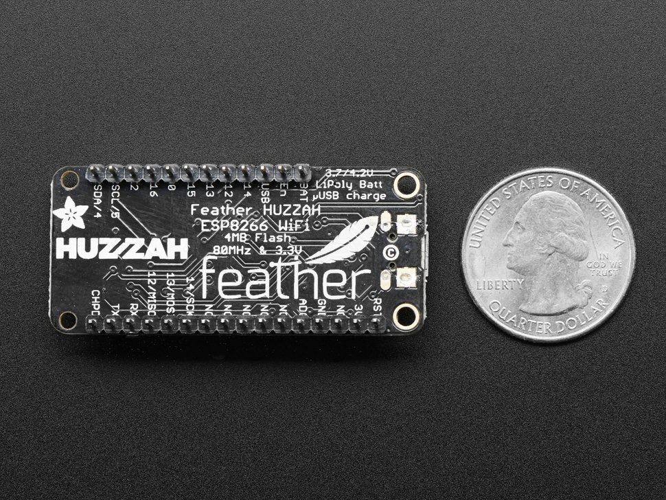 Assembled Adafruit Feather Huzzah With Esp8266 Wifi With Headers
