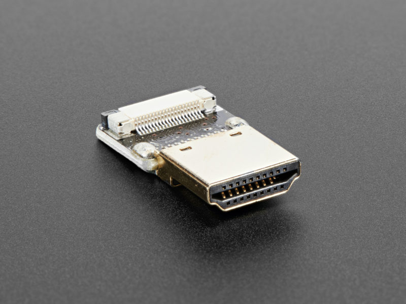 DIY HDMI Cable Parts - Straight HDMI Plug Adapter - Melopero Electronics
