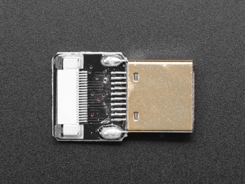 DIY HDMI Cable Parts - Straight HDMI Plug Adapter - Melopero Electronics