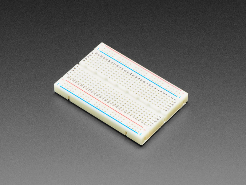Half-Size Breadboard with Mounting Holes - Melopero Electronics