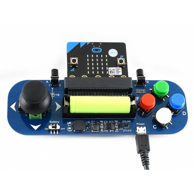 Gamepad module for micro:bit, Joystick and Buttons - Melopero Electronics