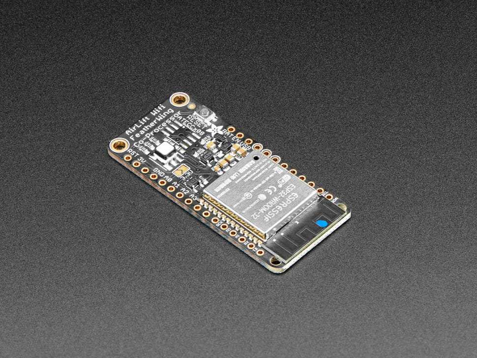 Adafruit AirLift FeatherWing – ESP32 WiFi Co-Processor - Melopero ...