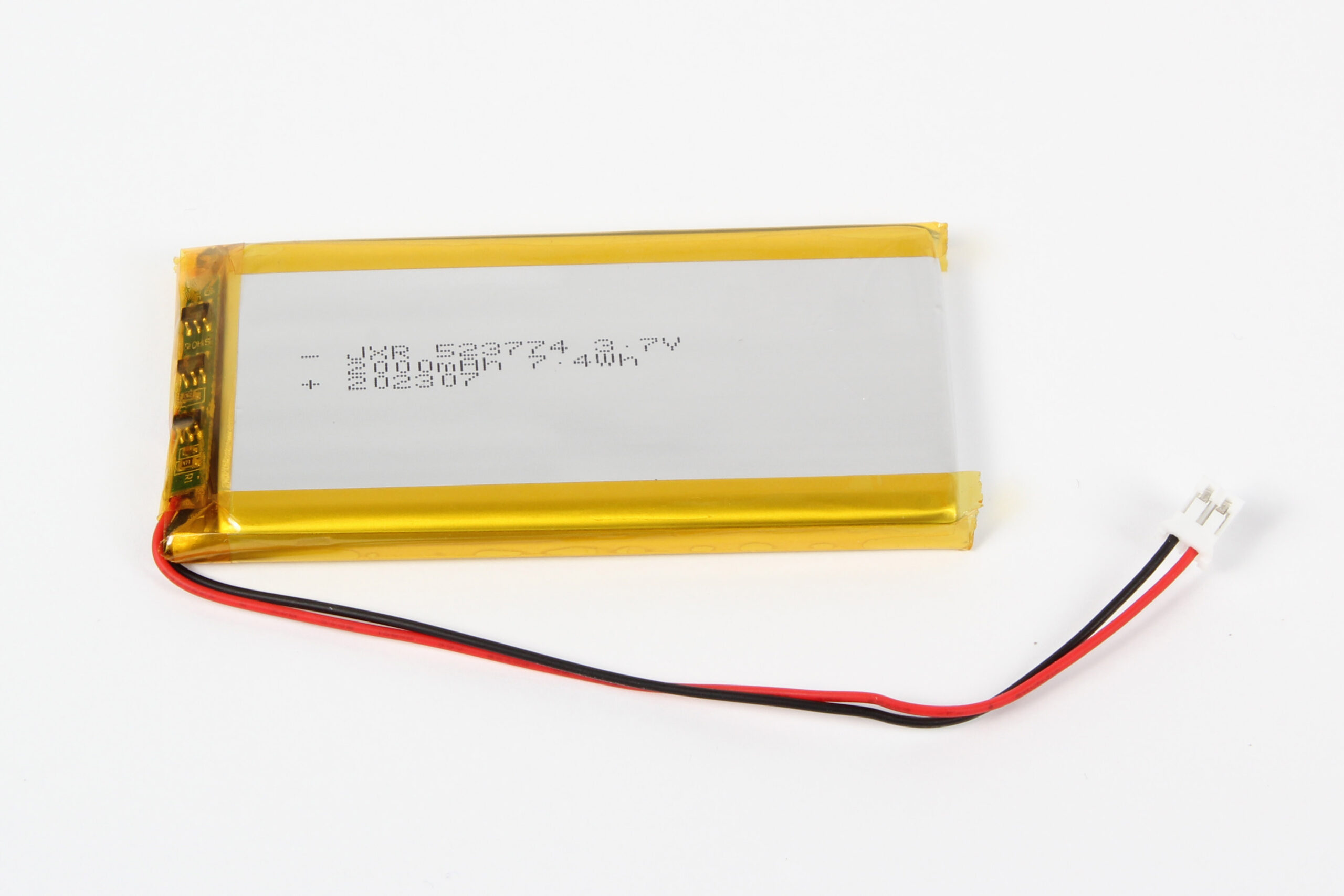 3.7V 2000mAh Lithium Polymer Battery - Melopero Electronics