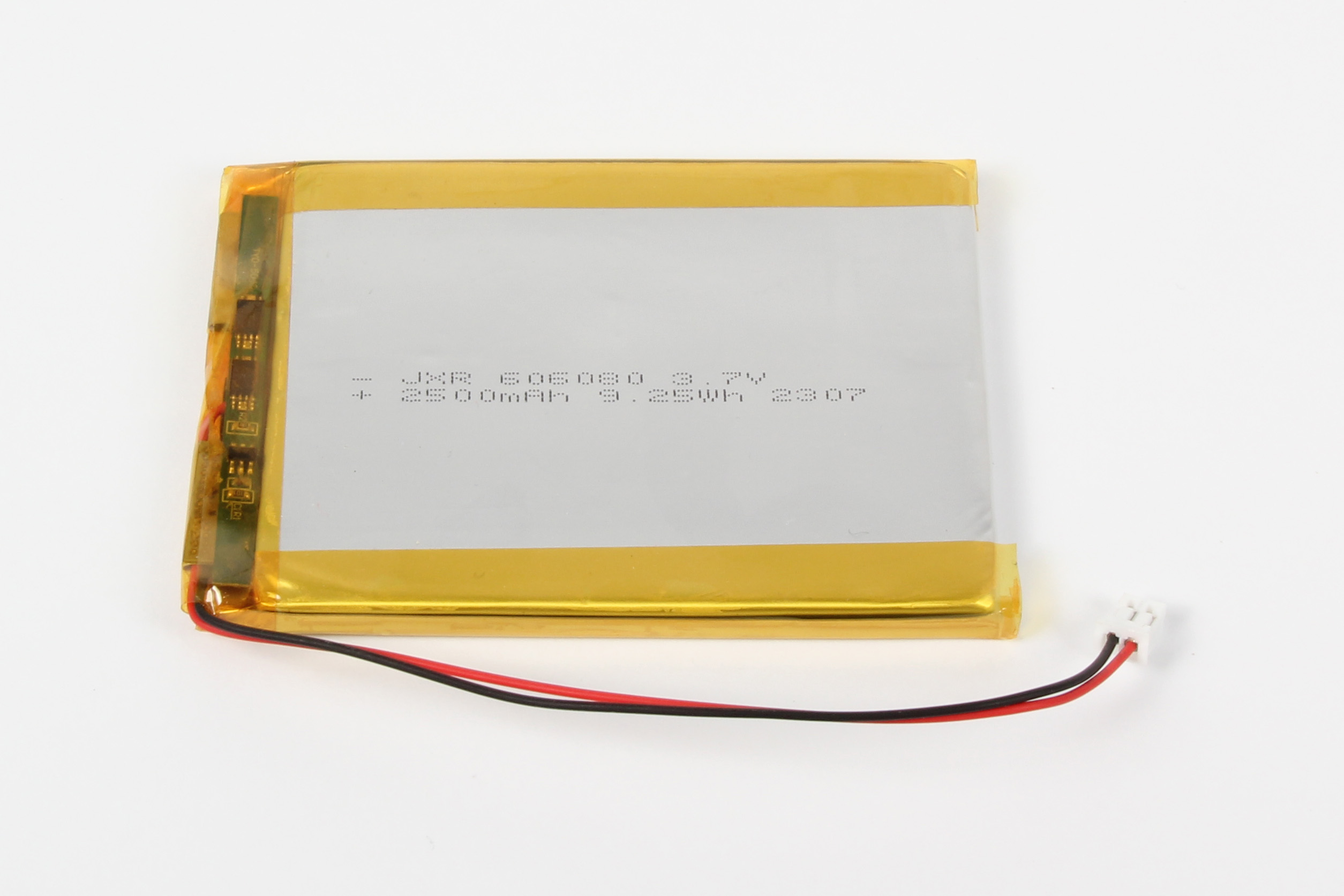 3.7V 2500mAh Lithium Polymer Battery - Melopero Electronics