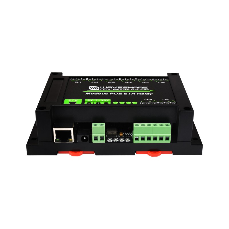 8 Ch Ethernet Relay Module Modbus Rtumodbus Tcp Protocol Poe Port Communication With Various