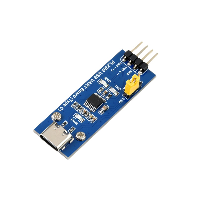 PL2303 USB To UART (TTL) Communication Module, Type C Connector - Melopero Electrónica